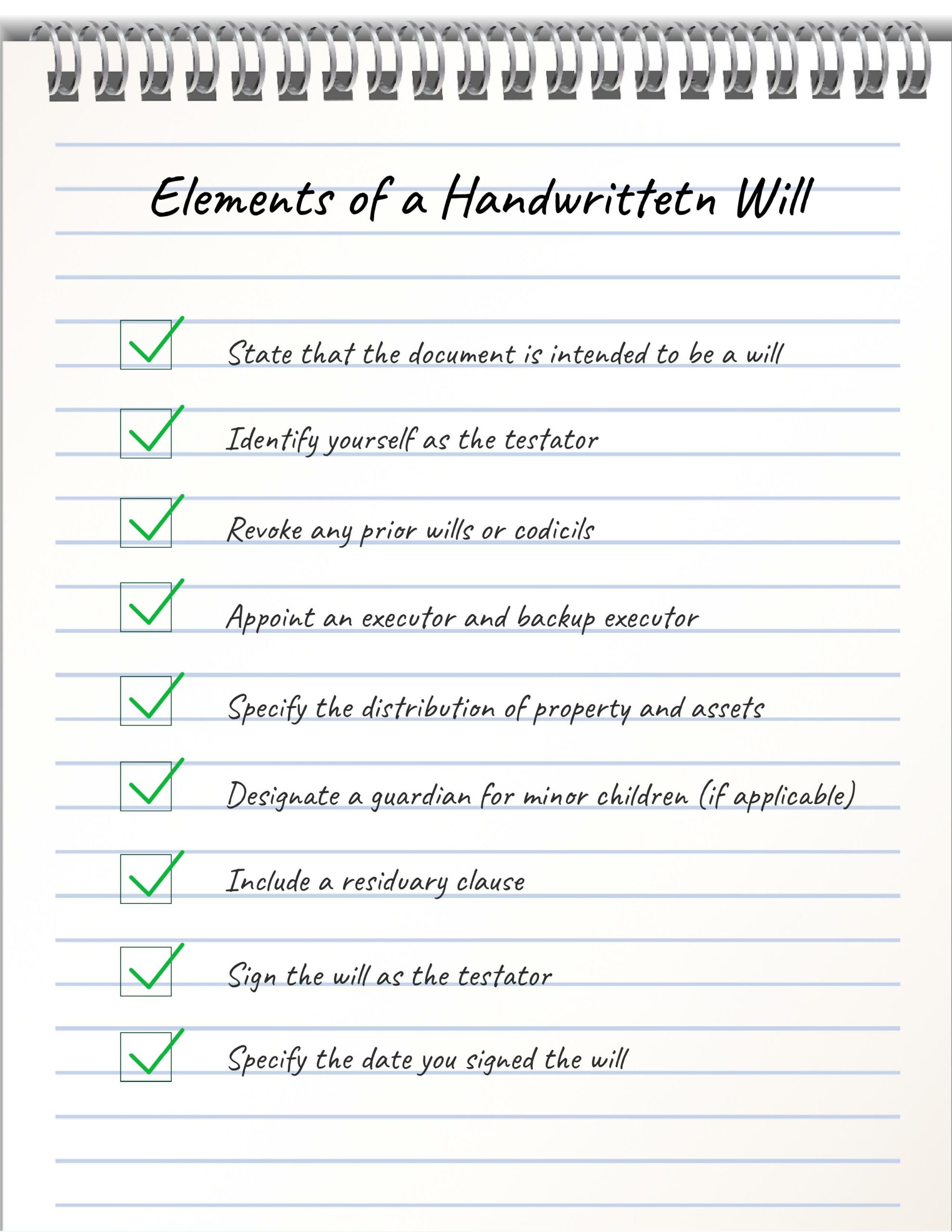 Legality of a Letter as a Handwritten Will in Texas | Kreig LLC
